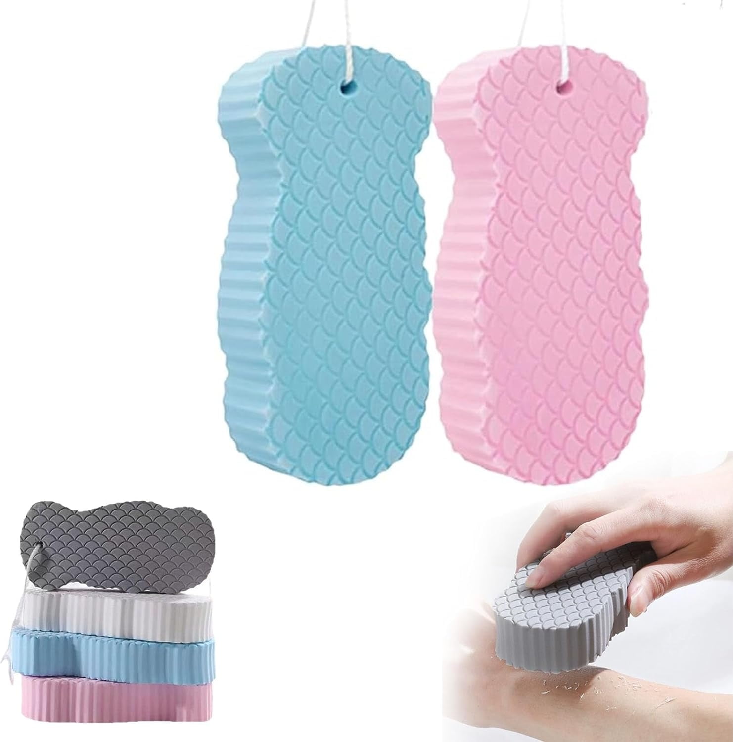 Magic Exfoliating Bath Sponge, Super Soft Exfoliating Bath Sponge, New ...