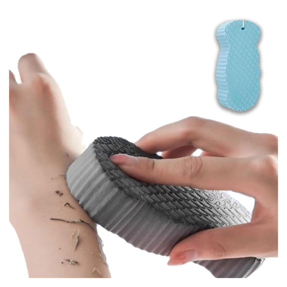 Magic Exfoliating Sponge,Body Scrubber,3D Super Soft Exfoliating Bath ...