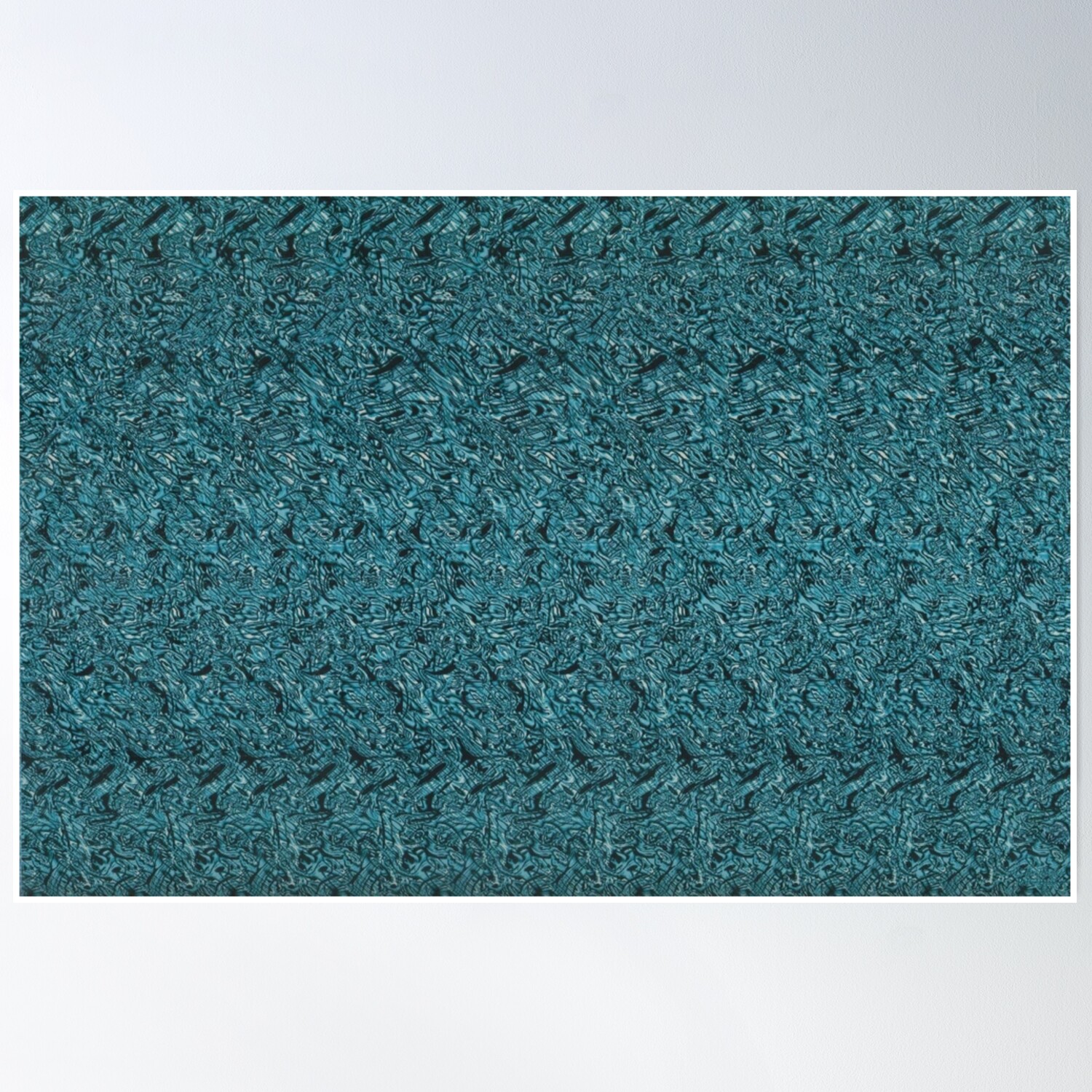 Magic Eye - Glass Poster Wall Art, Modern Wall Decor, 8x12 UNFRAMED ...