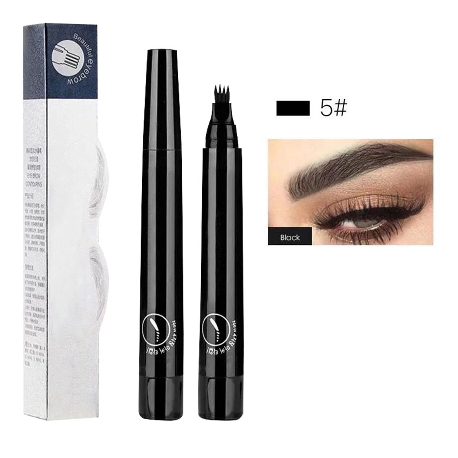 Magic Eyebrow Pencil,4 Tipped Precise Brow Pen 3D Waterproof ...