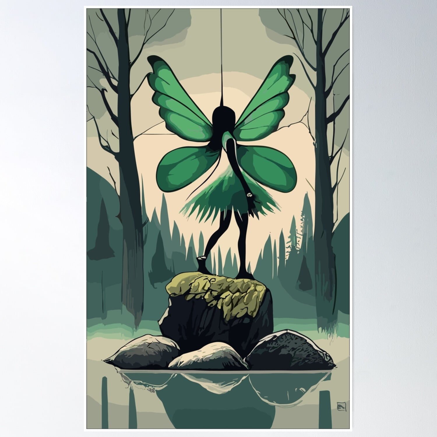 Magic Fairy Poster Wall Art, Modern Wall Decor, 8x12 UNFRAMED - Walmart.com