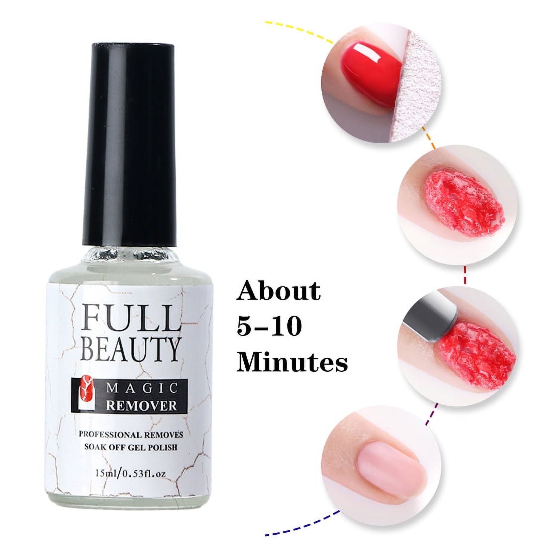 15ml Magic Burst Gel Polish Remover Soak off Sticky Layer Cleaner Nail ...