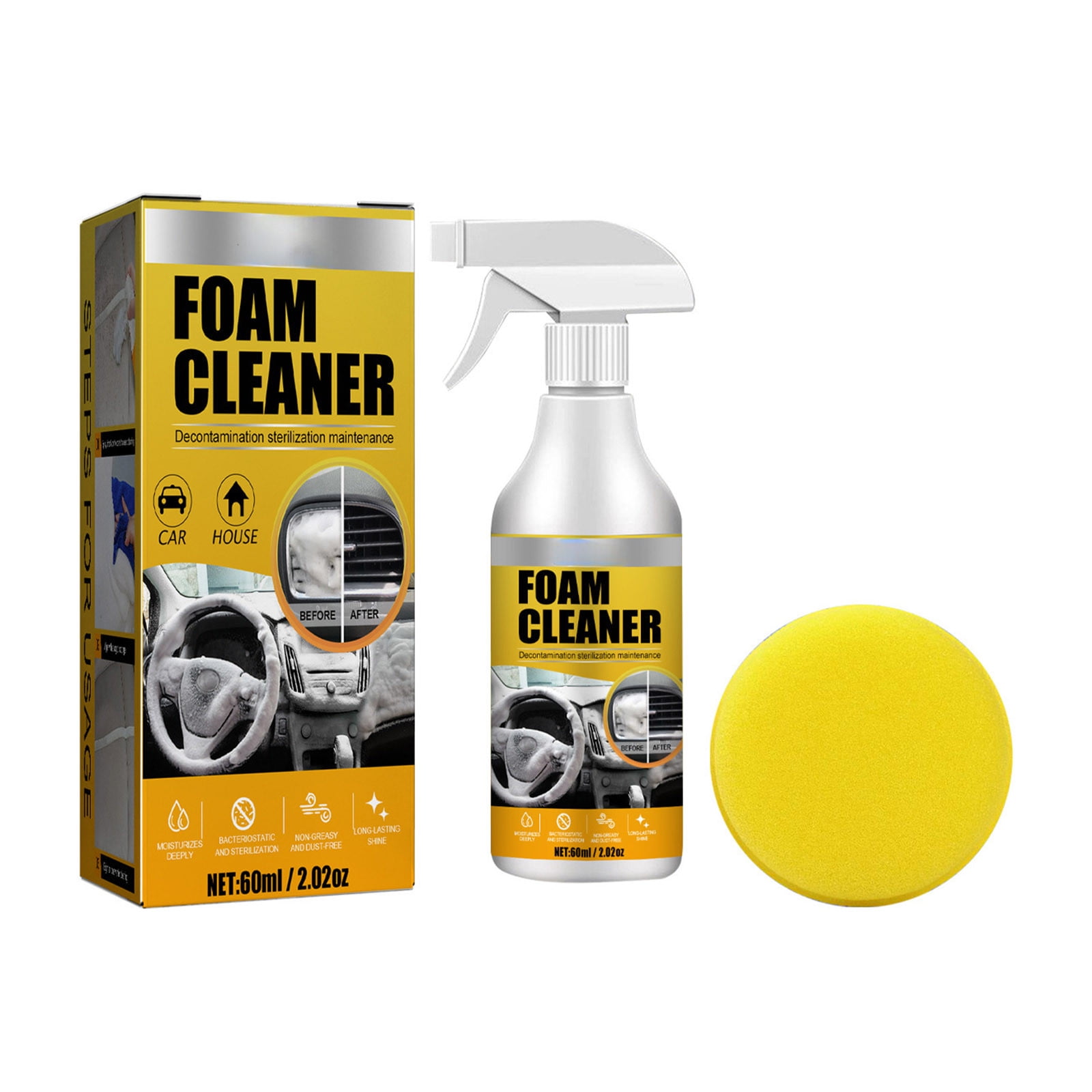 Magic Foam Cleaner, Car Interior Cleaner, Multi-Purpose All-Purpose ...