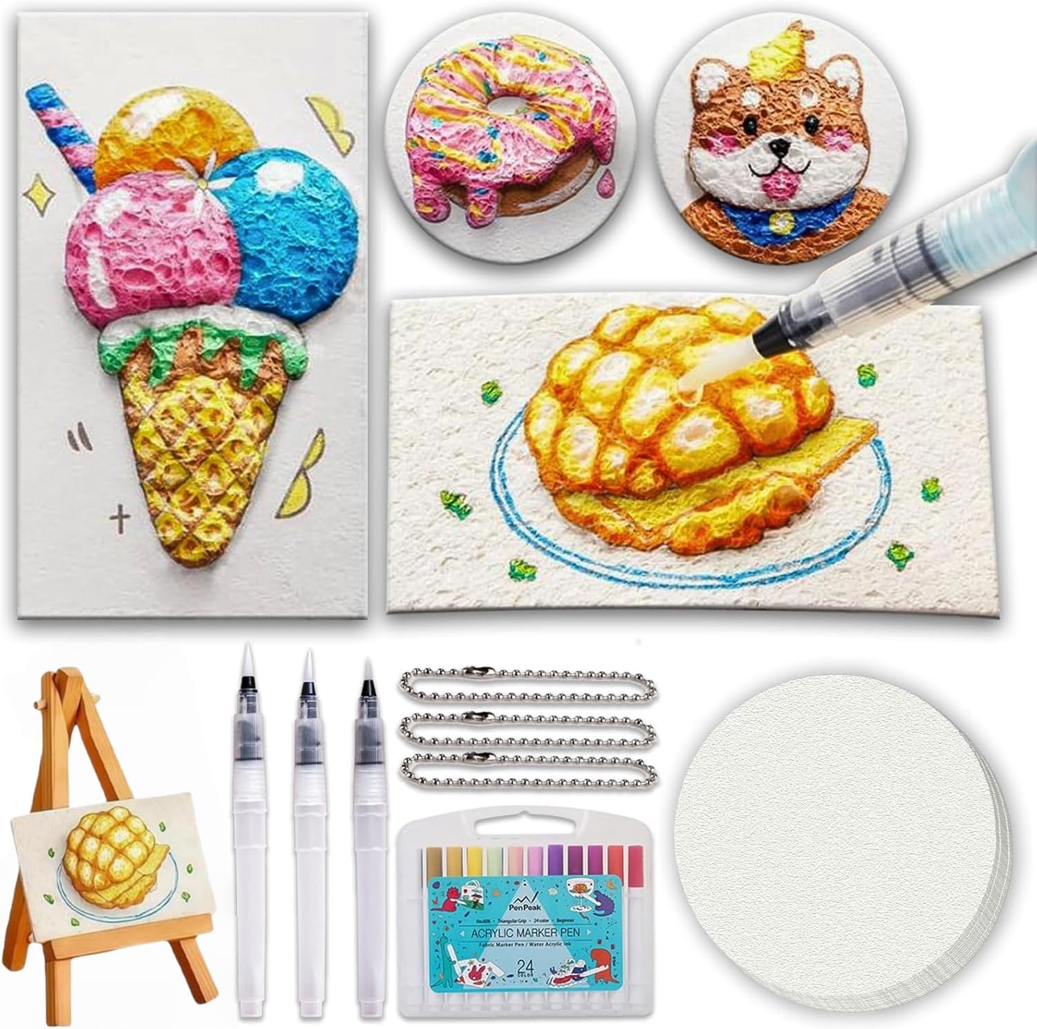 Magic Foam Texture Painting Kit,Magic Foam Texture Painting,2025 New 3D ...