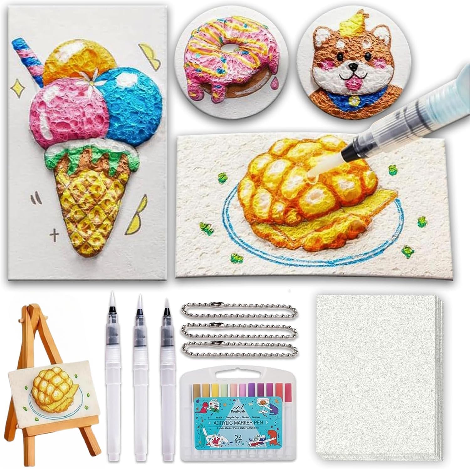 Magic Foam Texture Painting Kit,Magic Foam Texture Painting,2025 New 3D ...
