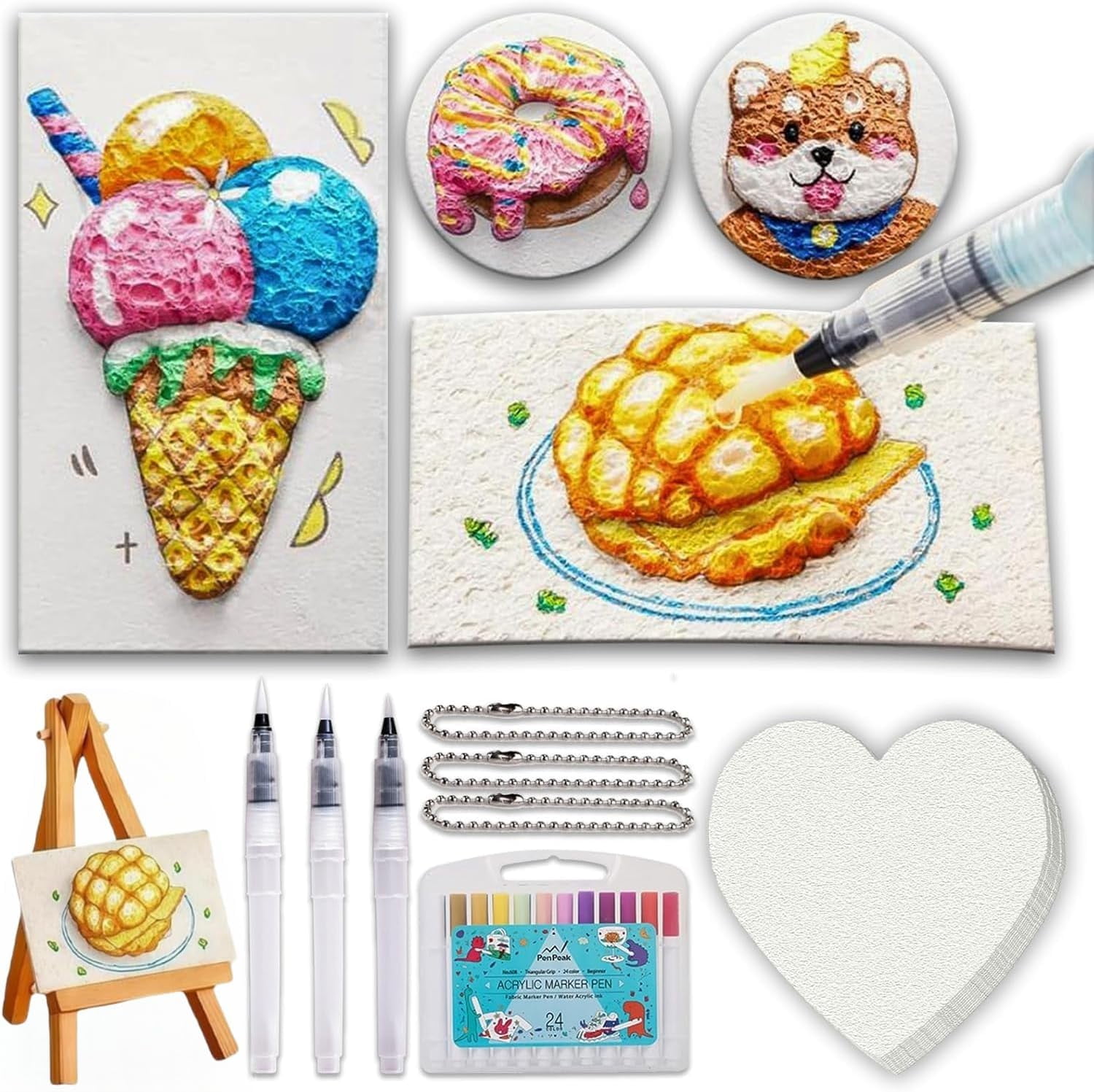 Magic Foam Texture Painting Kit,Magic Foam Texture Painting,2025 New 3D ...