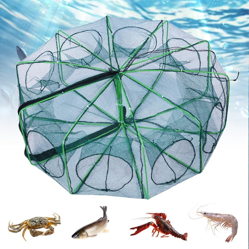 The Magic Foldable Fishing Trap, 2025 Upgrade Crab Fish Trap, Folded ...