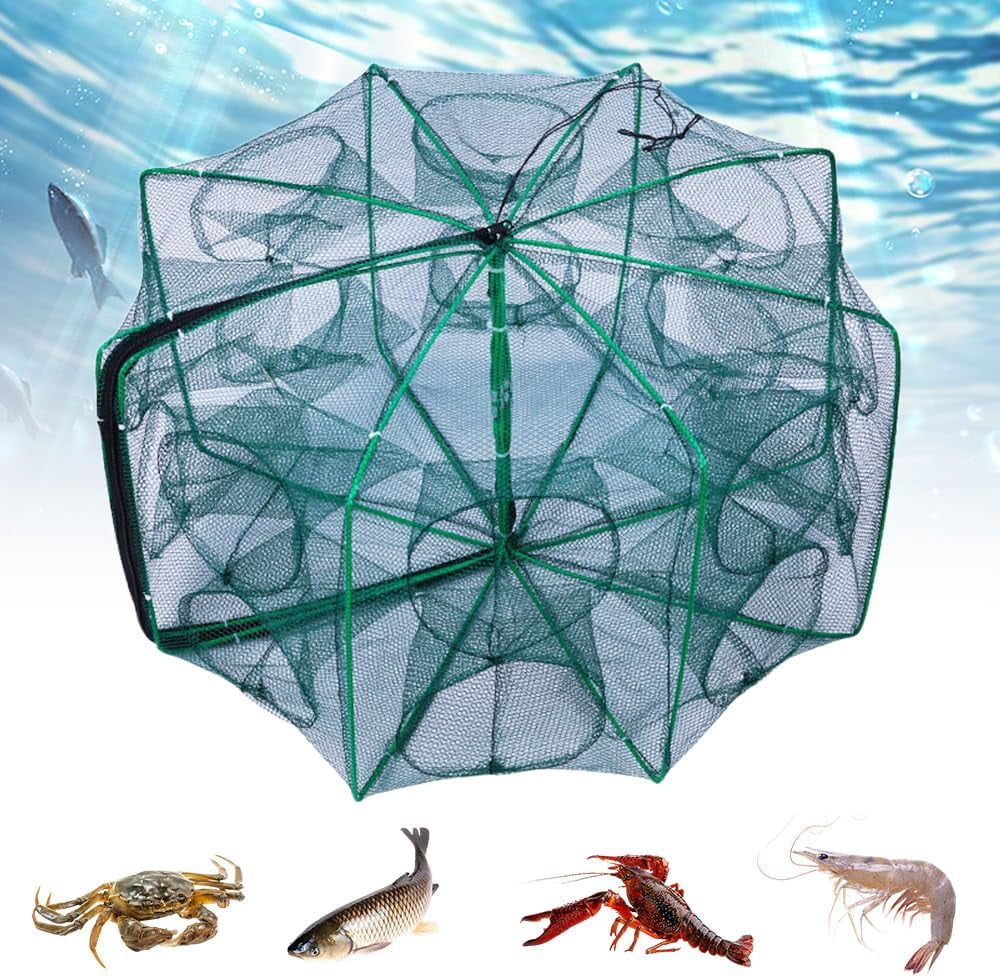 The Magic Foldable Fishing Trap, 2025 Upgrade Crab Fish Trap, Folded ...