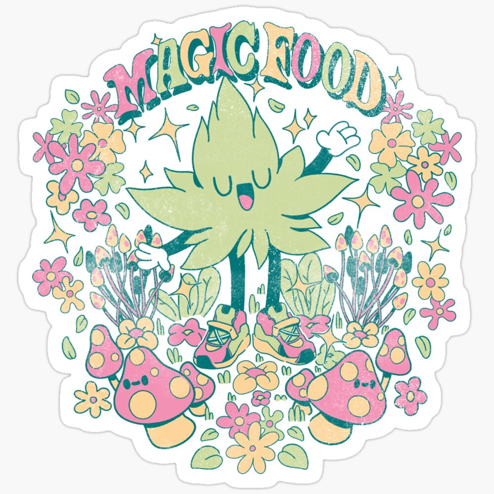 Magic Food Sticker Phone Decal Water Bottle Stickers Car Decals, Laptop ...