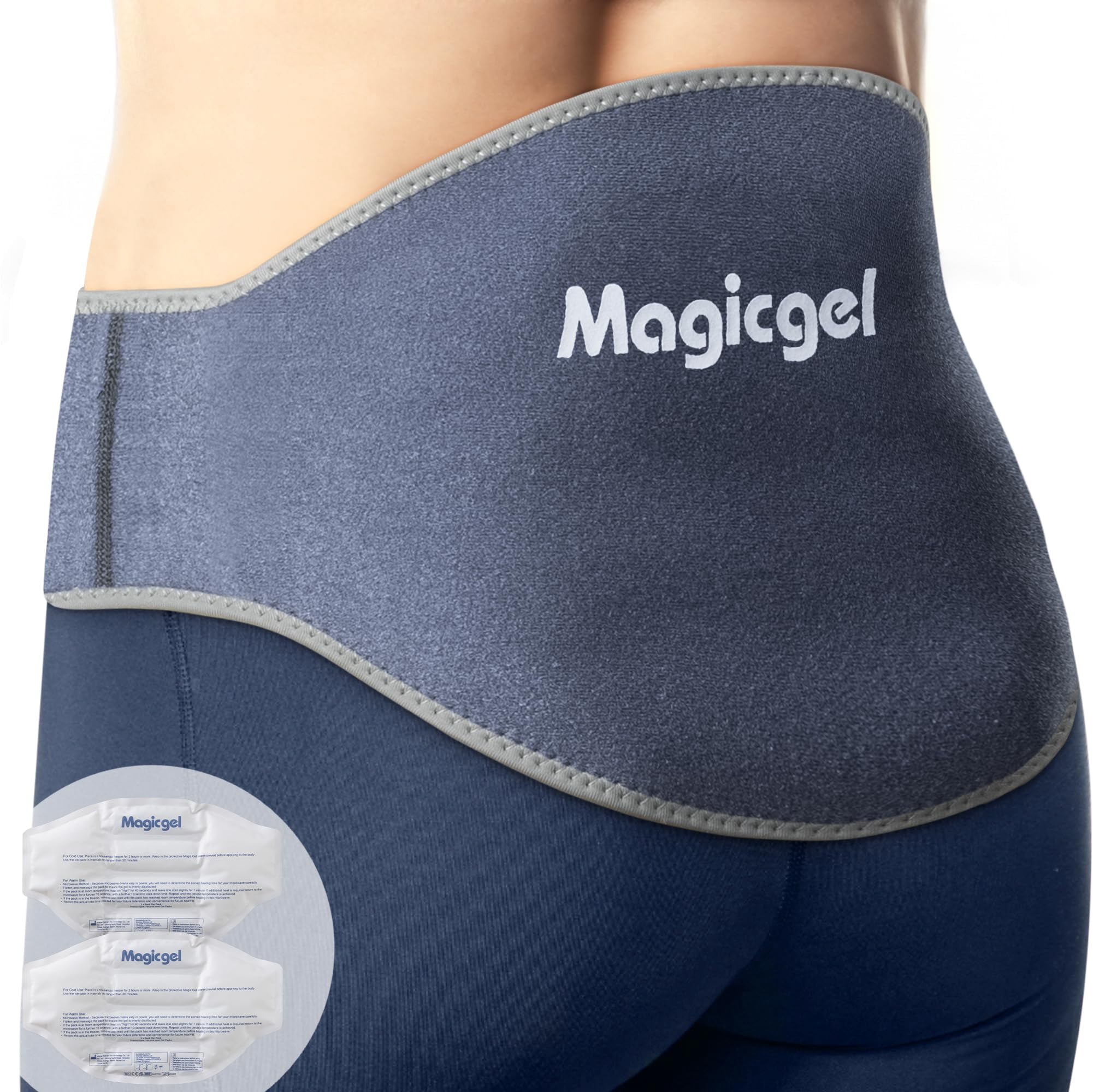 Magic Gel Ice Pack for Back Pain Relief | Reusable Hot & Cold Therapy ...