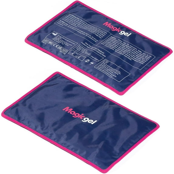 Magic Gel Reusable Flexible Cold Packs, Pain Relief Therapy, 2Pc, Stays ...