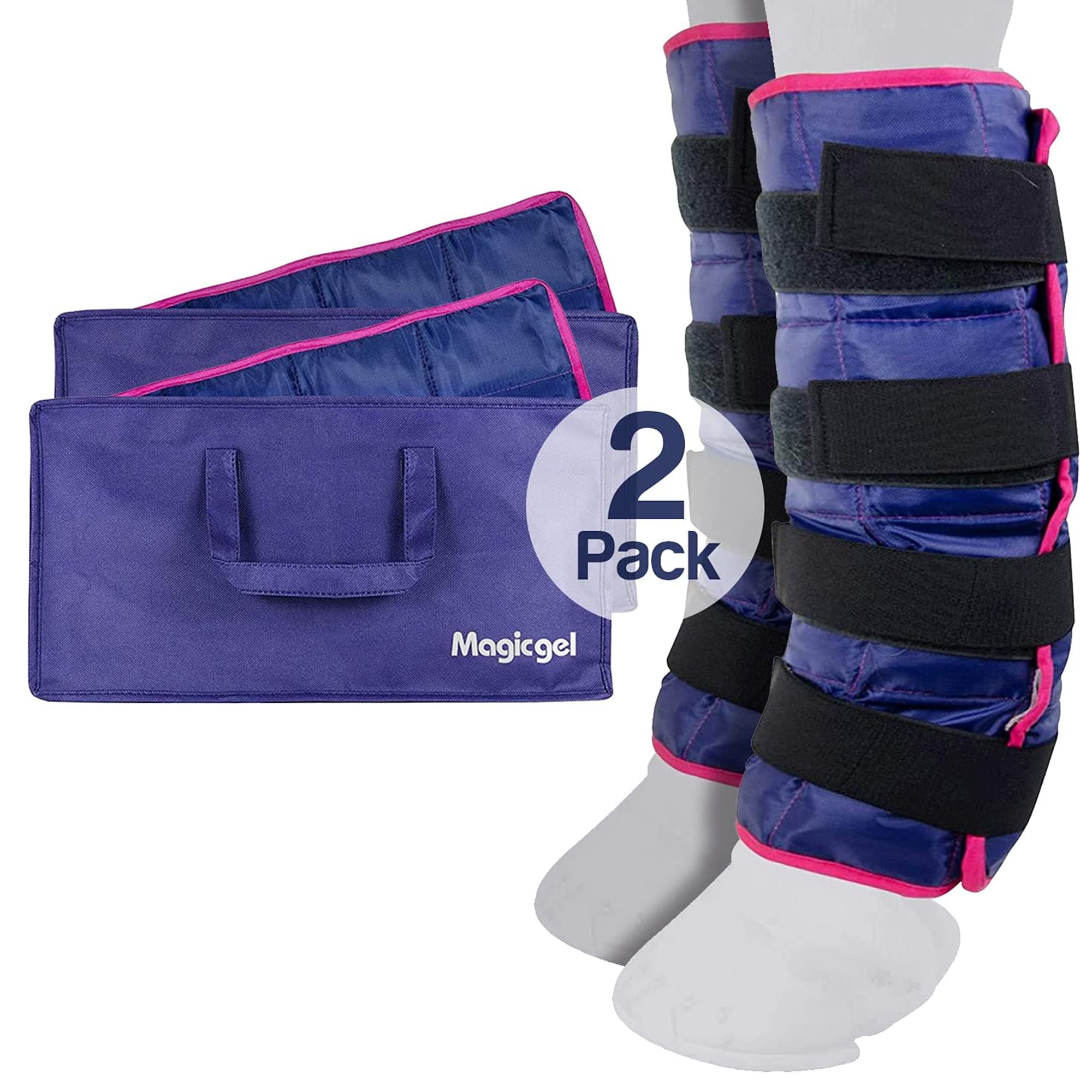 Magic Gel Reusable Horse Ice Pack Leg Wrap for Cryotherapy with ...