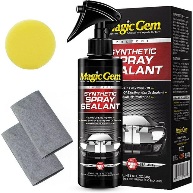 Magic Gem Nano Spray Seal, New Car Wax Polish Spray, Coating Spray Wax for Car Detailing ...