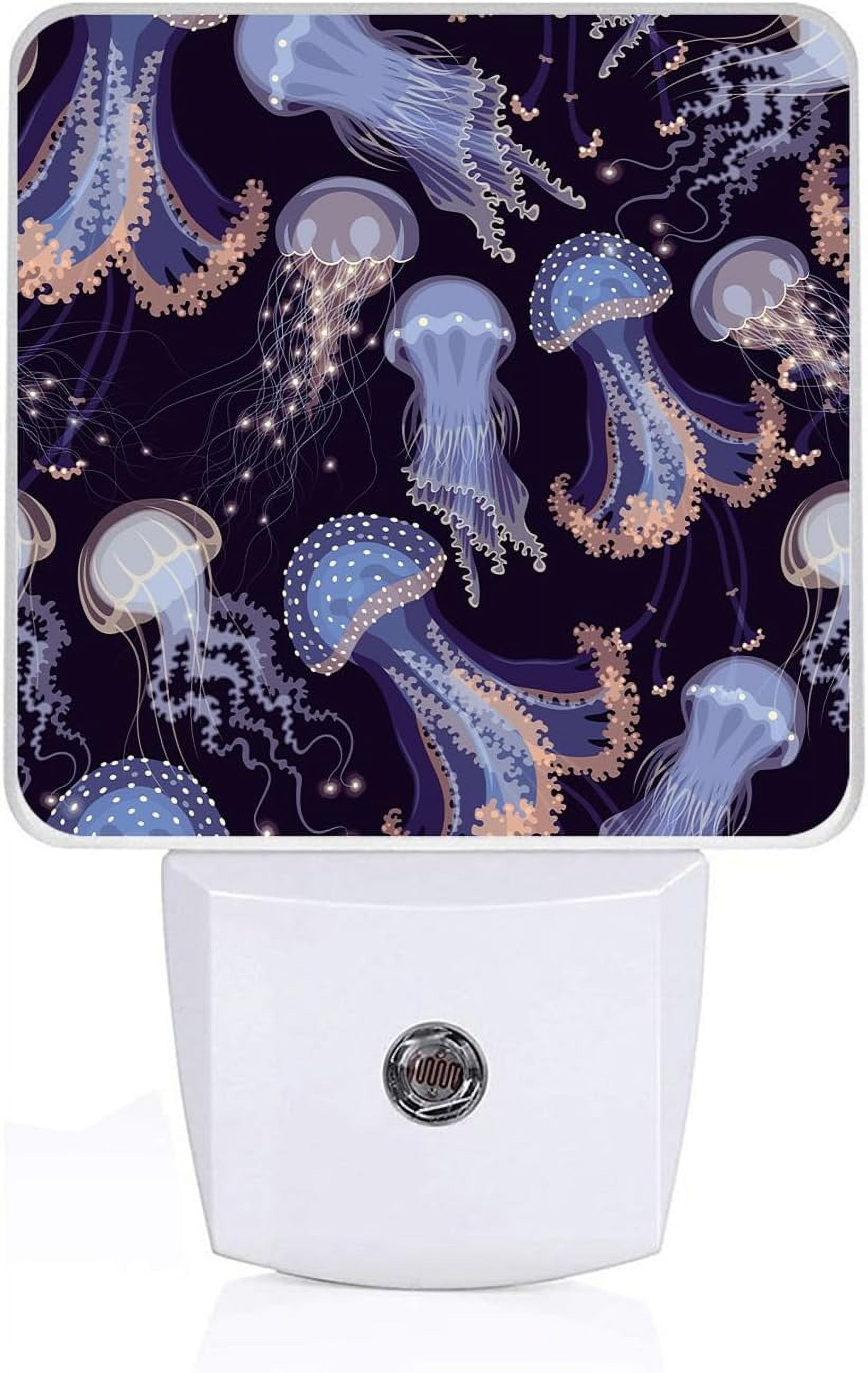 Magic Glowing Jellyfish Night Light,Sea Animals Nightlight Plug into ...