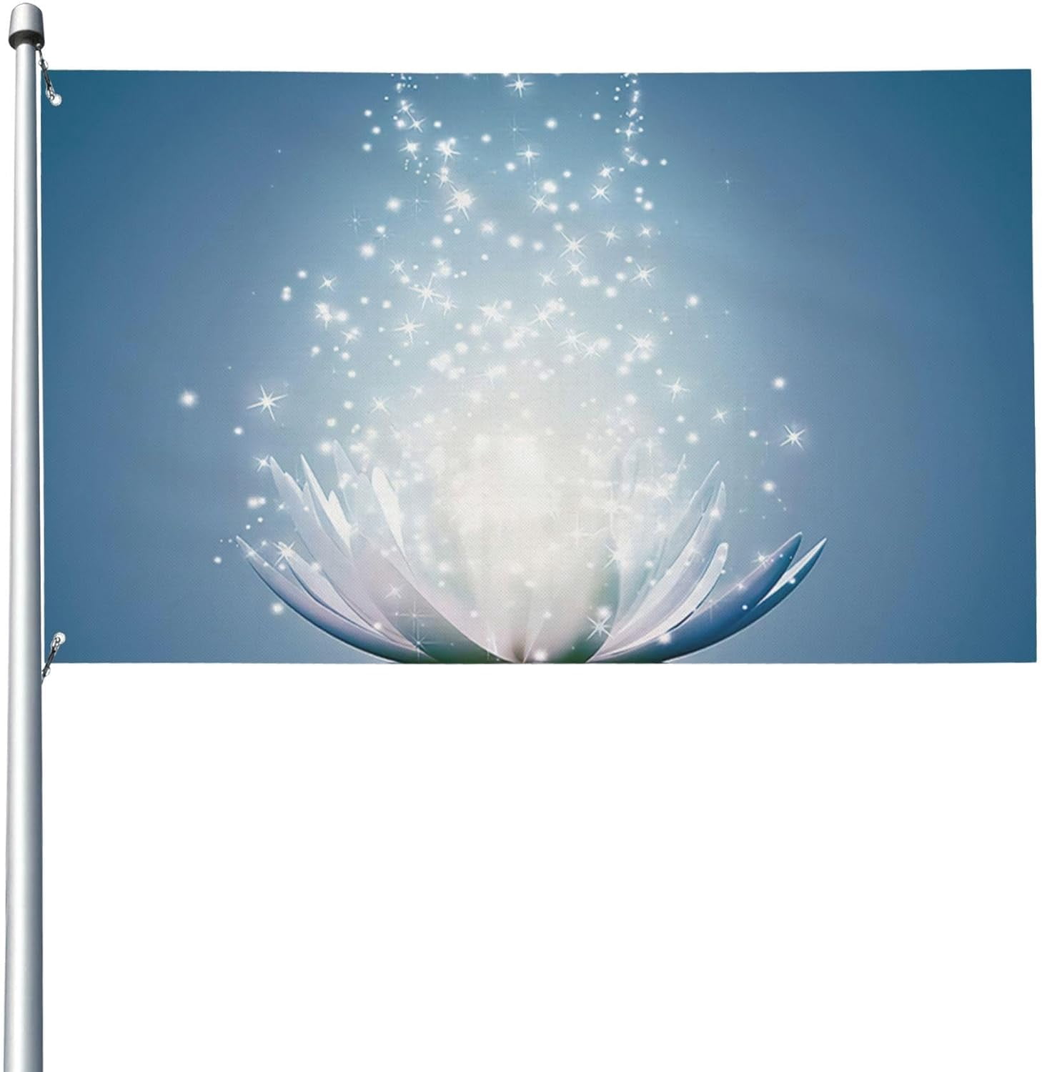 Magic Glowing Lotus Flower Zen Spa Flags Garden Home Flag House Flags ...