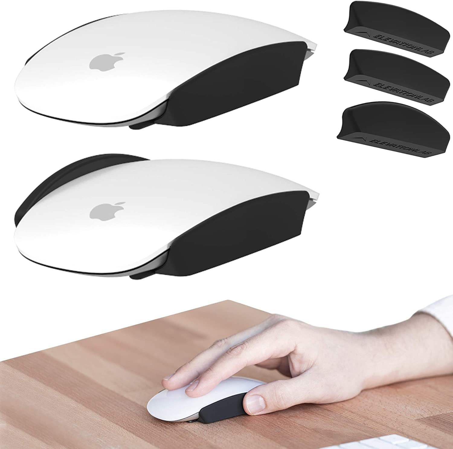 Magic Grips for Apple Magic Mouse 1 & 2 - [Improves Comfort, widens ...