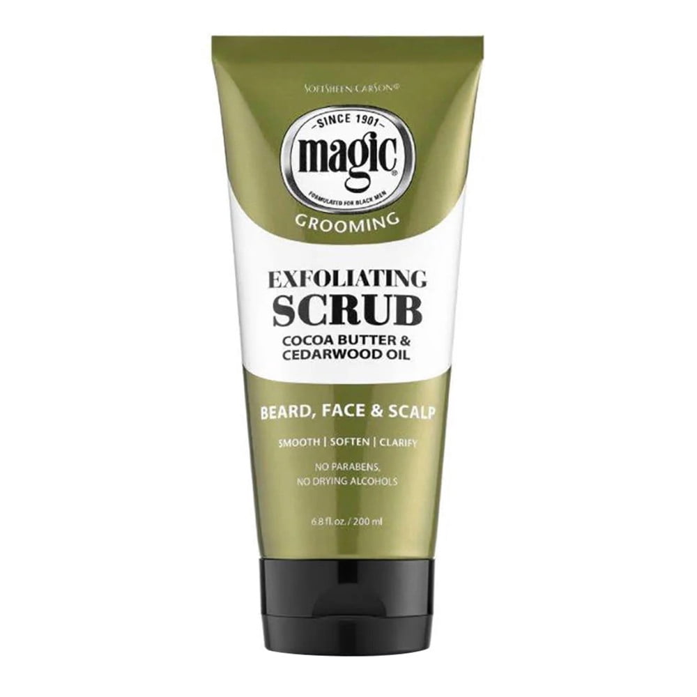 Magic Grooming Exfoliating Beard, Face and Hair Scrub with Cocoa Butter ...