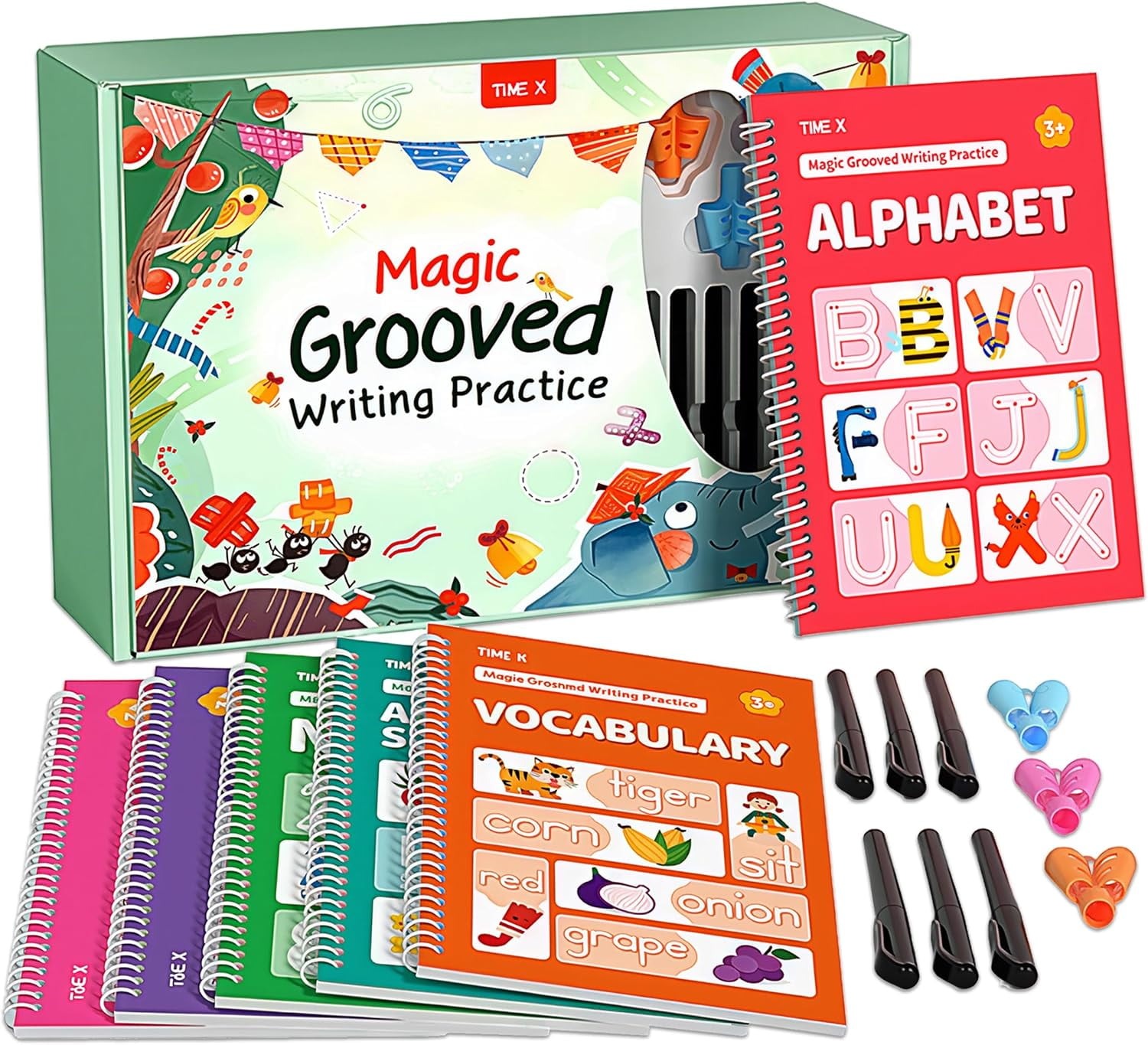 Magic Grooved Handwriting Workbooks for Ages 3+ | Set of 6 Large ...