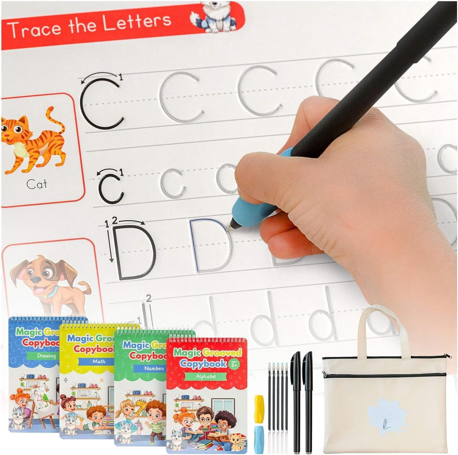 Magic Grooved Writing Practice for with Positive Affirmations ...