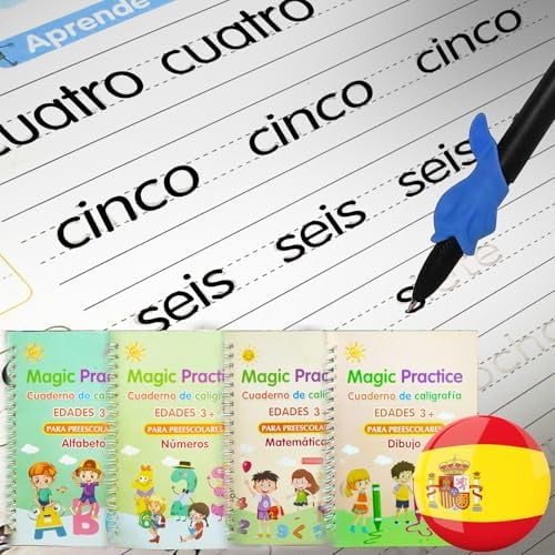 Magic Grooved Writing Practice for - Spanish Tracing Practice Book ...