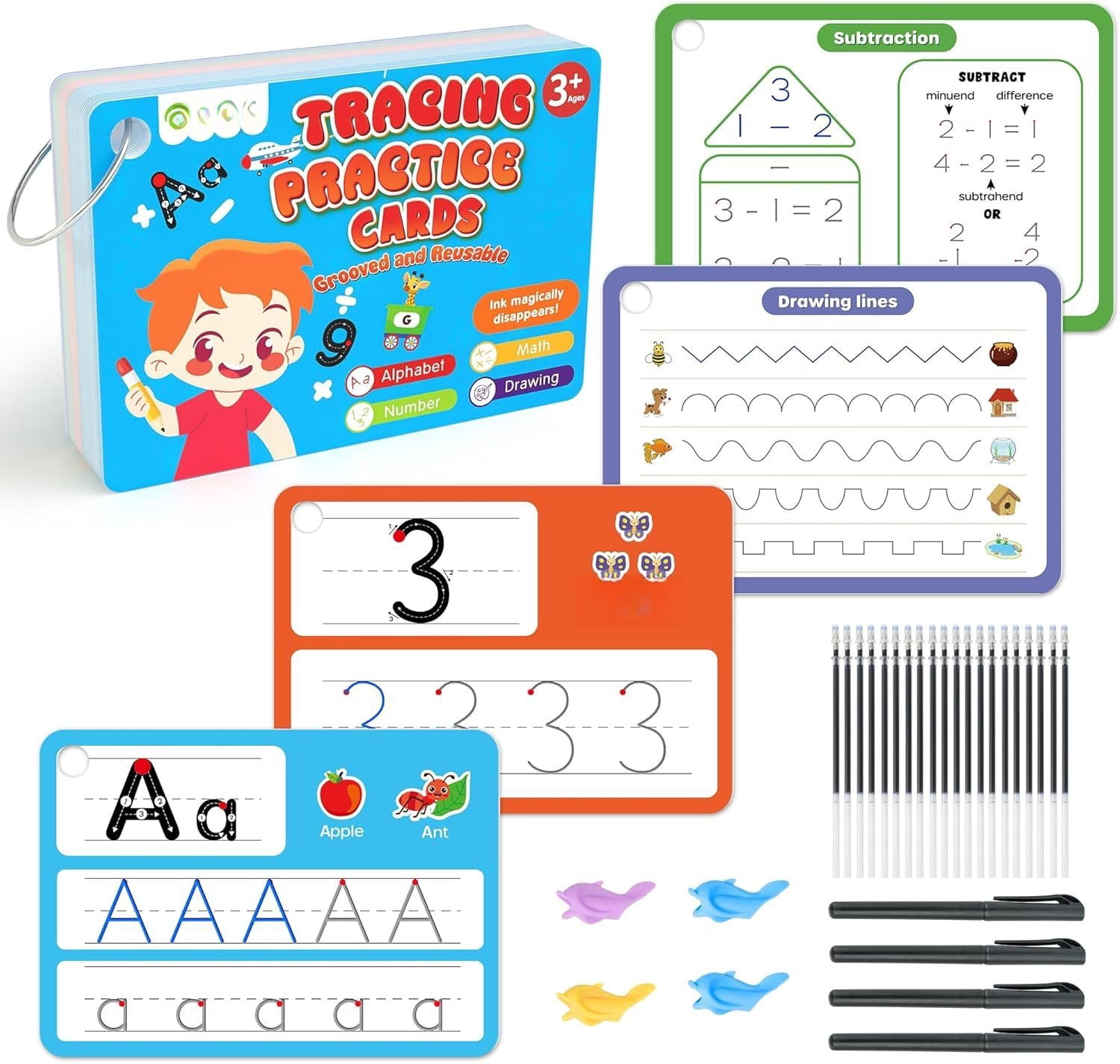 Magic Grooved Writing Practice for 3-5, Grooved Handwriting Practice ...