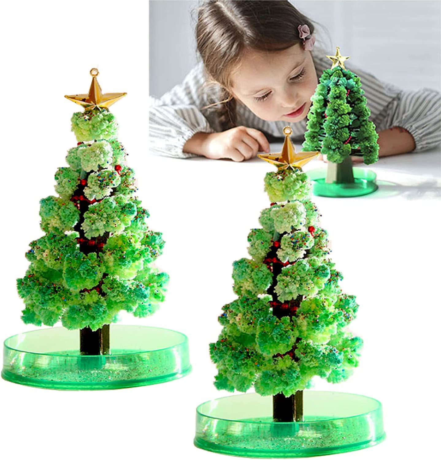 Magic Growing Crystal Christmas Tree,Kids DIY Magic Growing Xmas ...