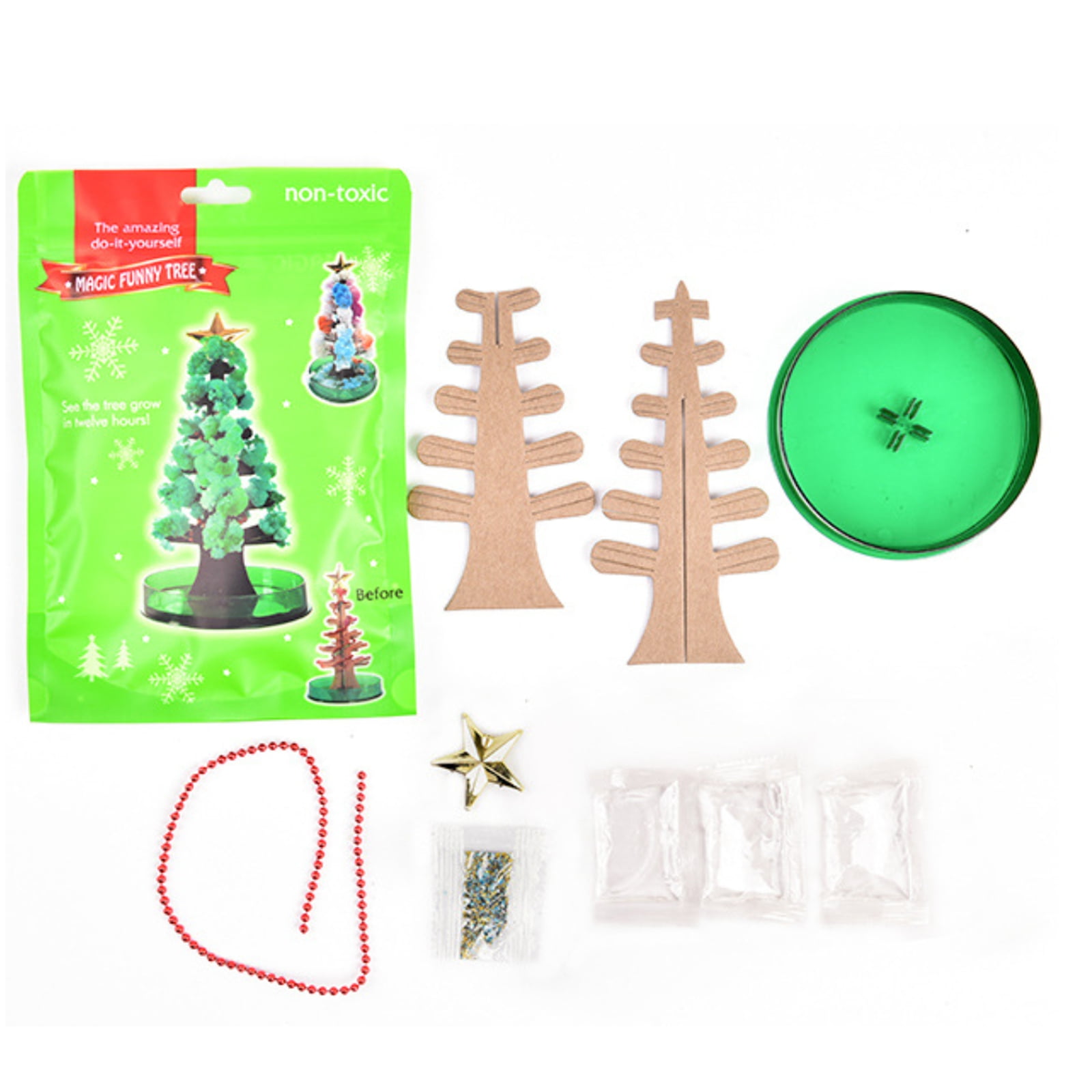 Magic Growing Tree Kit with Cardboard Tree Base Decorative Accessories ...