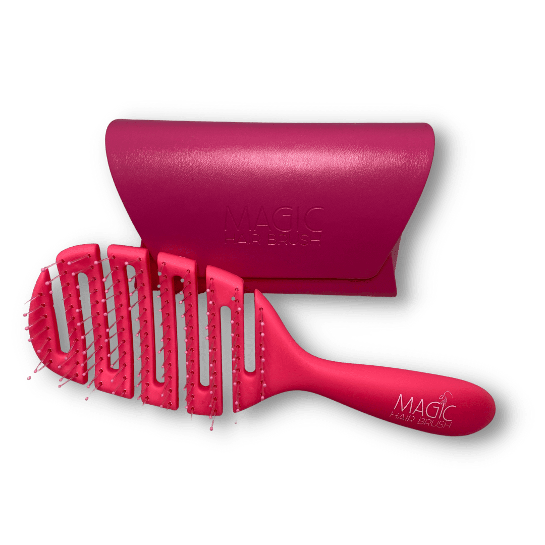 Magic Hair Brush Best Hair Detangler with Storage Wallet Soft Bristles ...