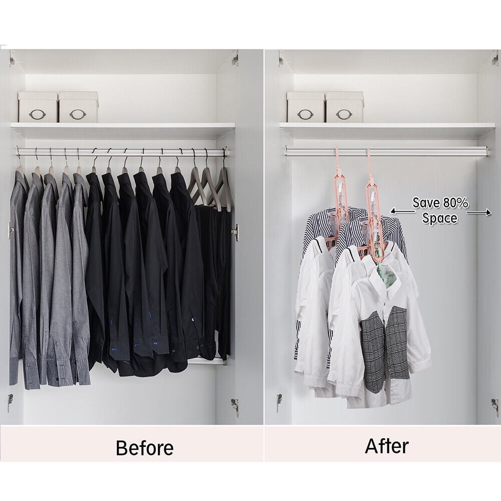 Magic Hangers Space Saving Hangers Closet Space Saver Hanger Organizer ...