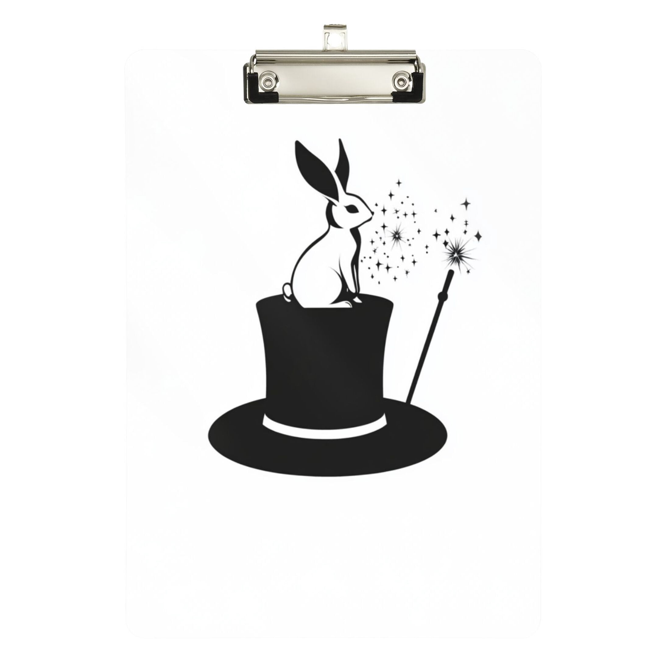 Magic Hat Rabbit Acrylic Clipboard Drawing Board Clipboard with Hook A4 ...