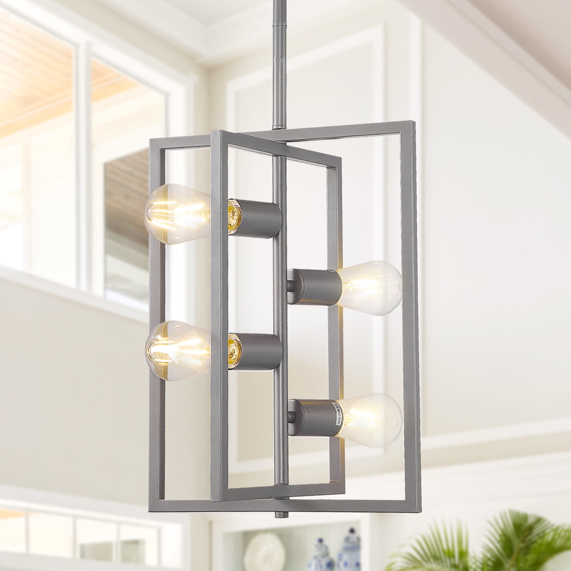 Magic Home 4-Light Modern Industrial Style Rectangular Rotating ...