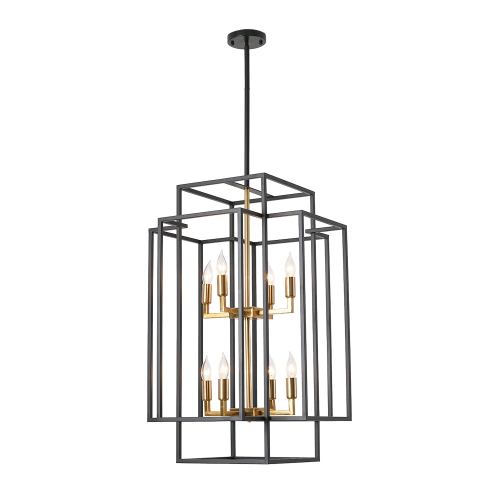 Magic Home 8 - Light Lantern Rectangle Chandelier Pendant Light Ceiling ...