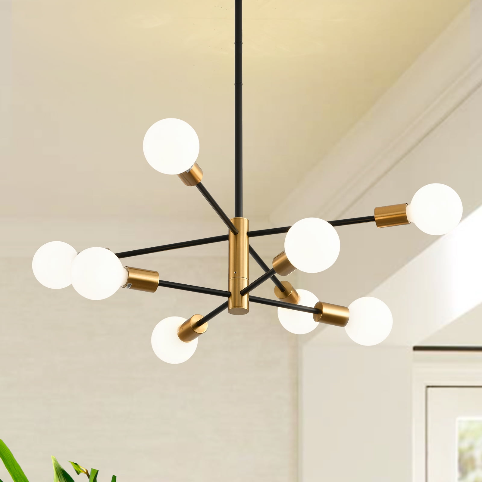 Magic Home 8-Light Sputnik Chandelier,Modern Satellite Ceiling Lighting ...