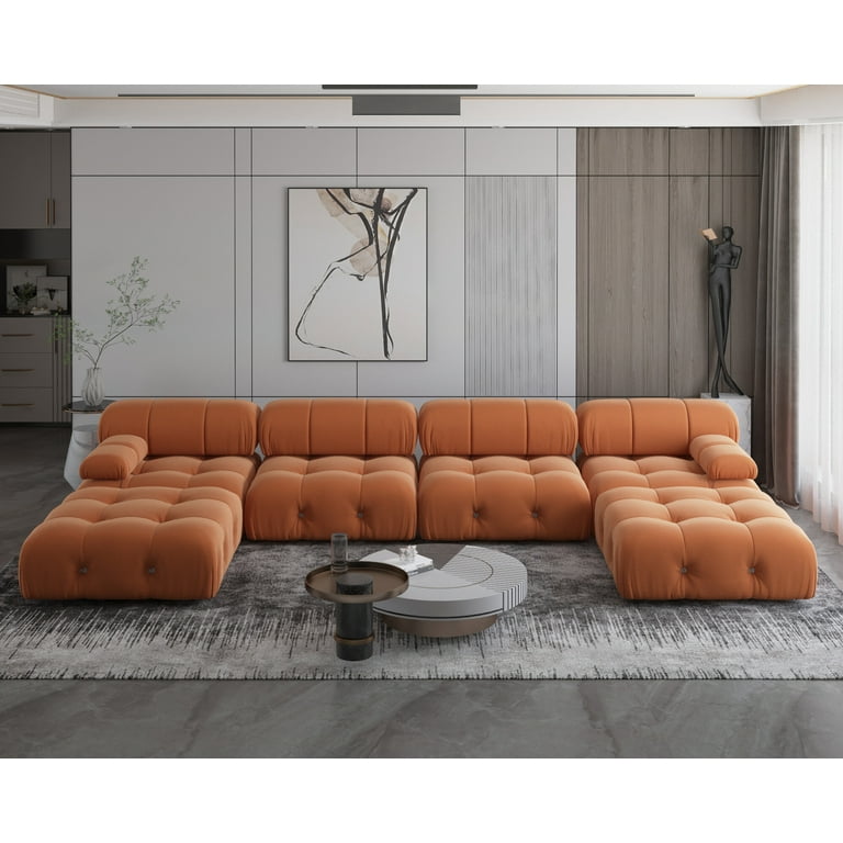 Mona 142 Chesterfield Sectional Sofa | Cabinets Matttroy