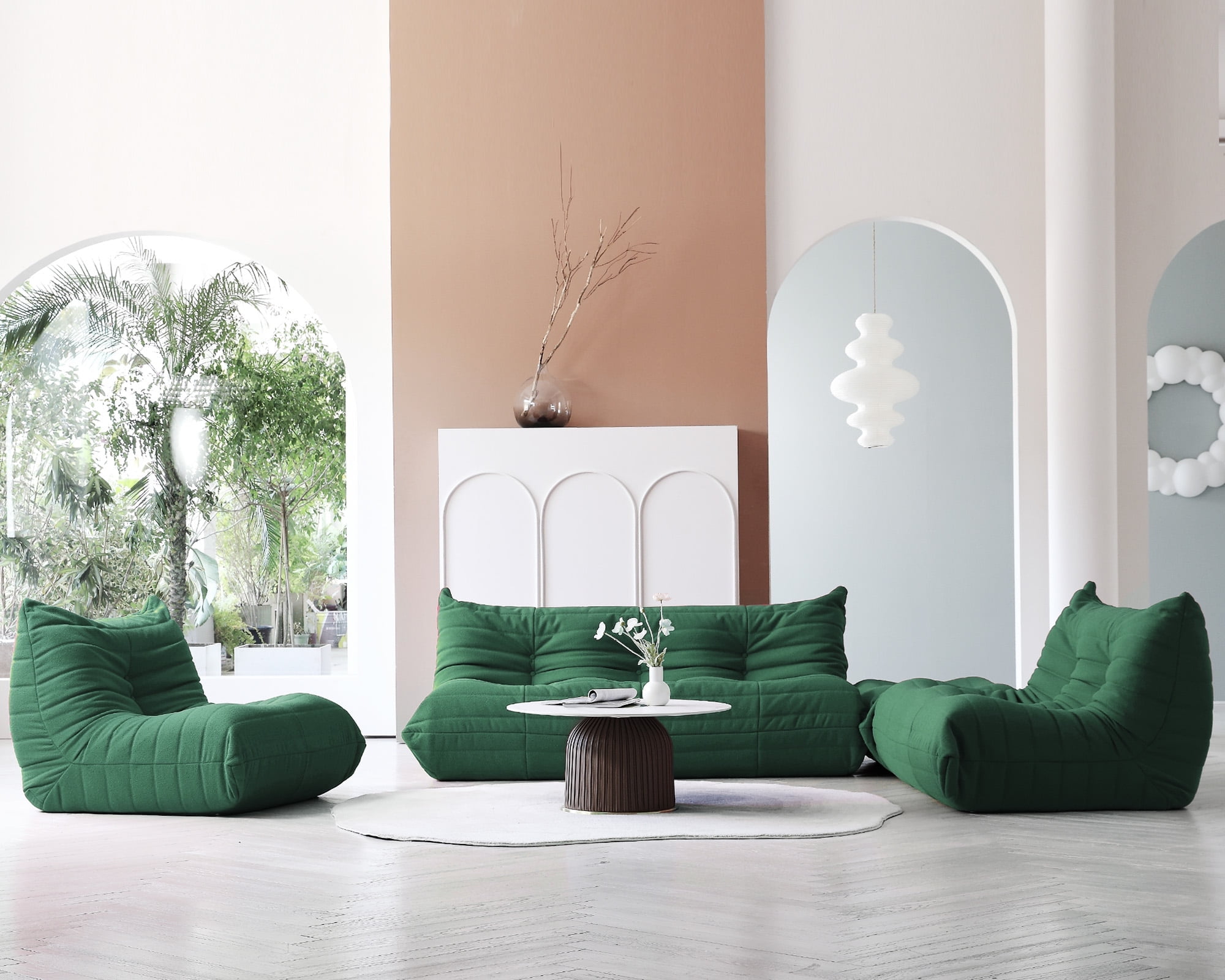 Magic Home Modern Sofa Togo Sofa Lazy Sofa Floor Couch Foam Sofa Teddy ...