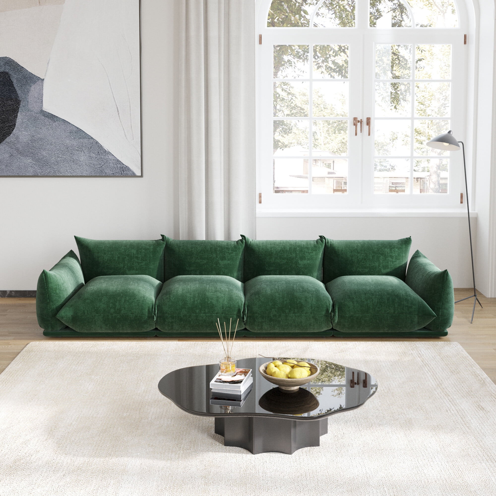 Magic Home Modular Sectional Sofa Floor sofa Foam Couch L-Shaped Sofa ...