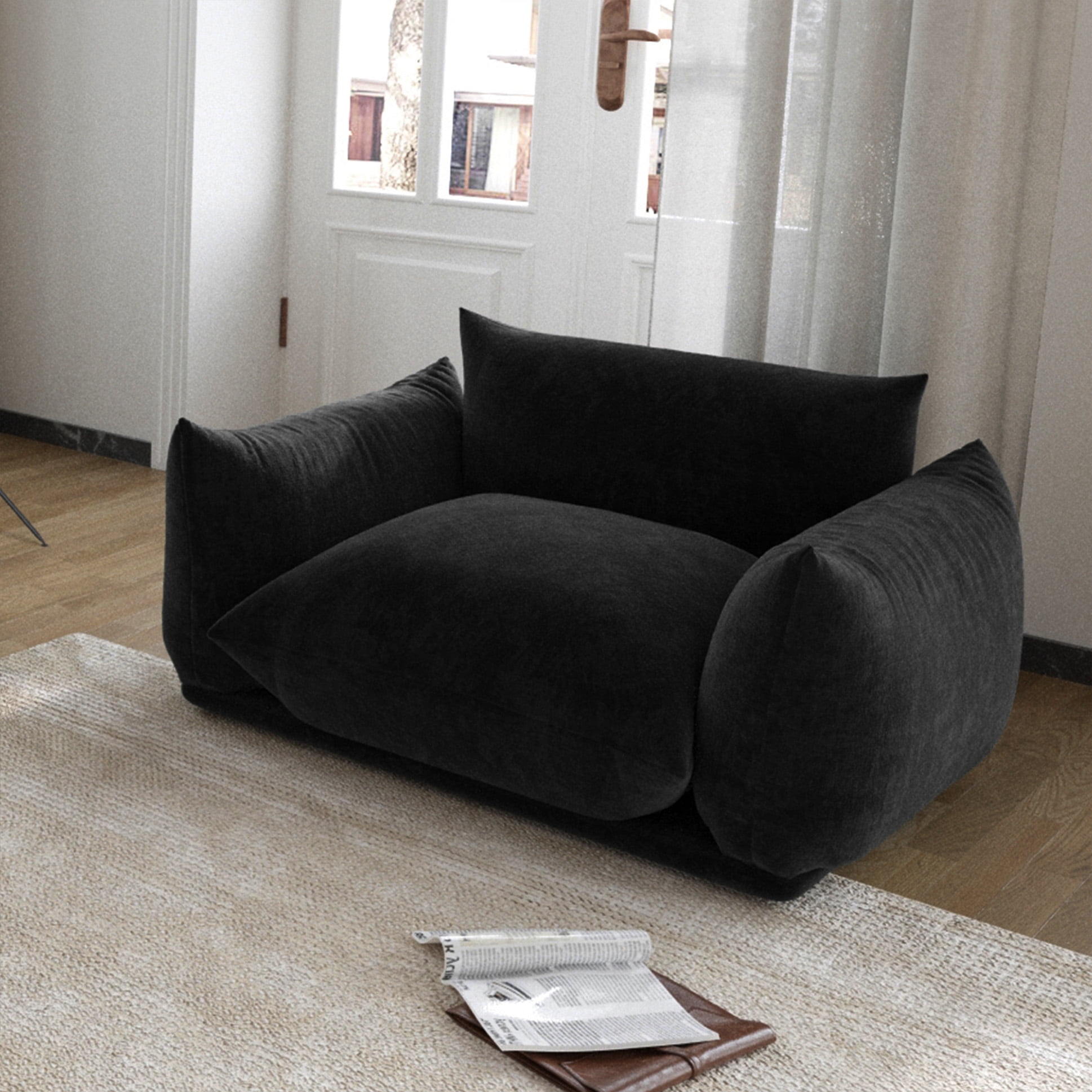 Magic Home Modular Sectional Sofa Floor sofa Foam Couch L-Shaped Sofa ...