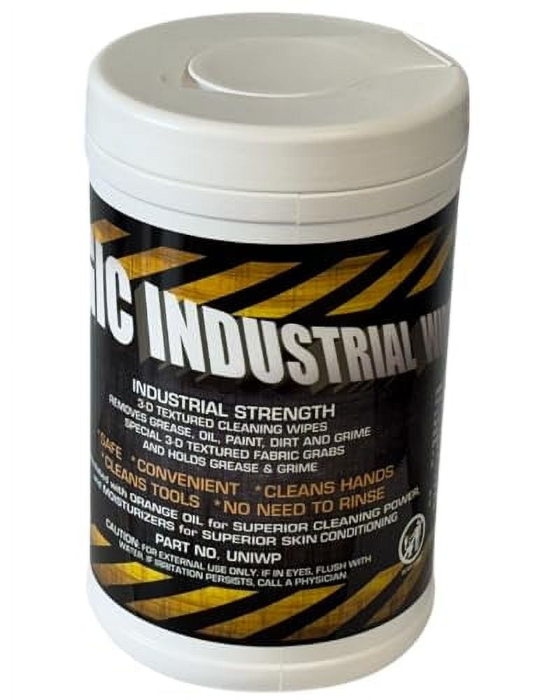 Magic Industrial Wipes/ 3-D textured Cleaning Wipe/Removes Grease, Oil ...