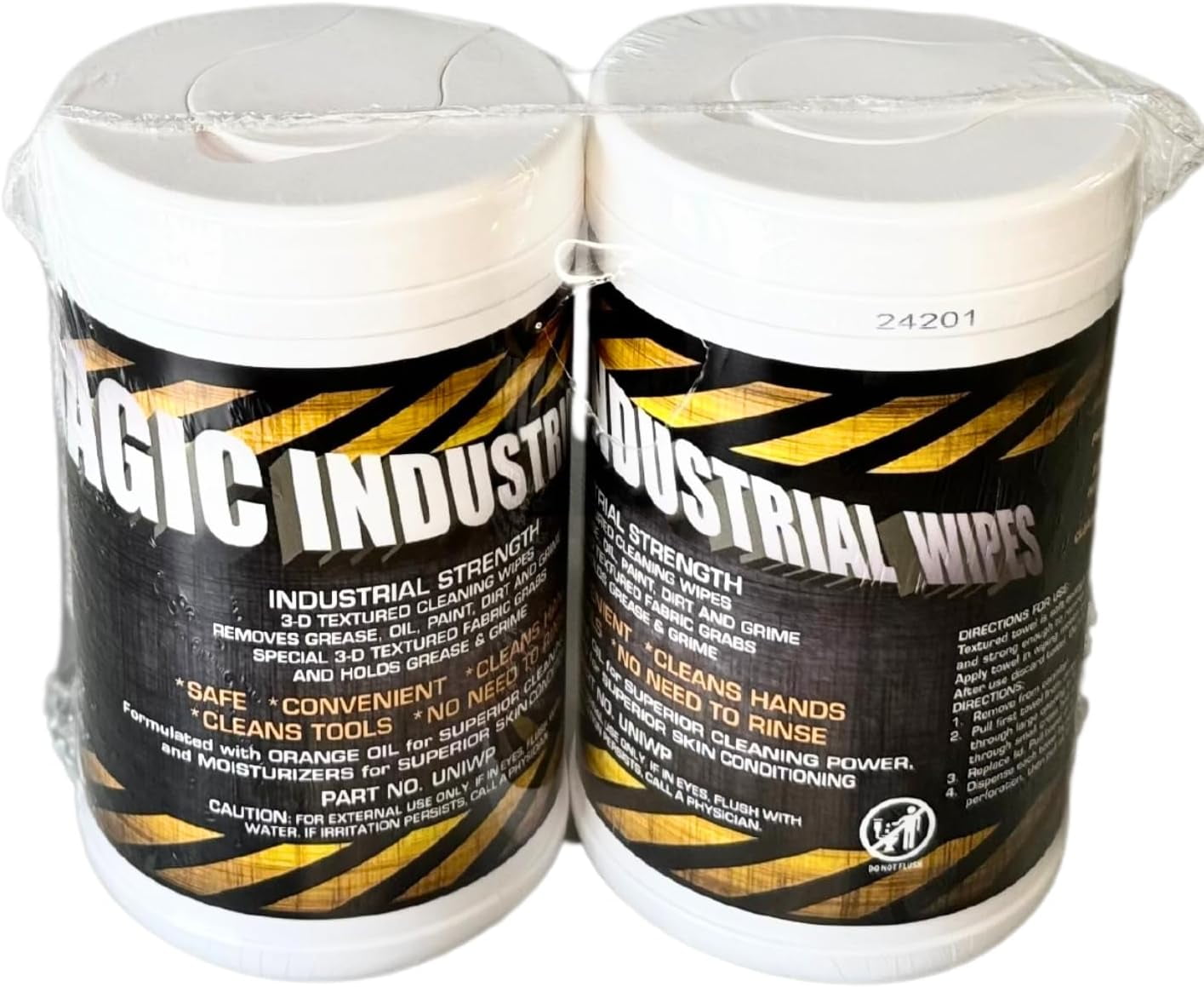 Magic Industrial Wipes/ 3-D textured Cleaning Wipe/Removes Grease, Oil ...