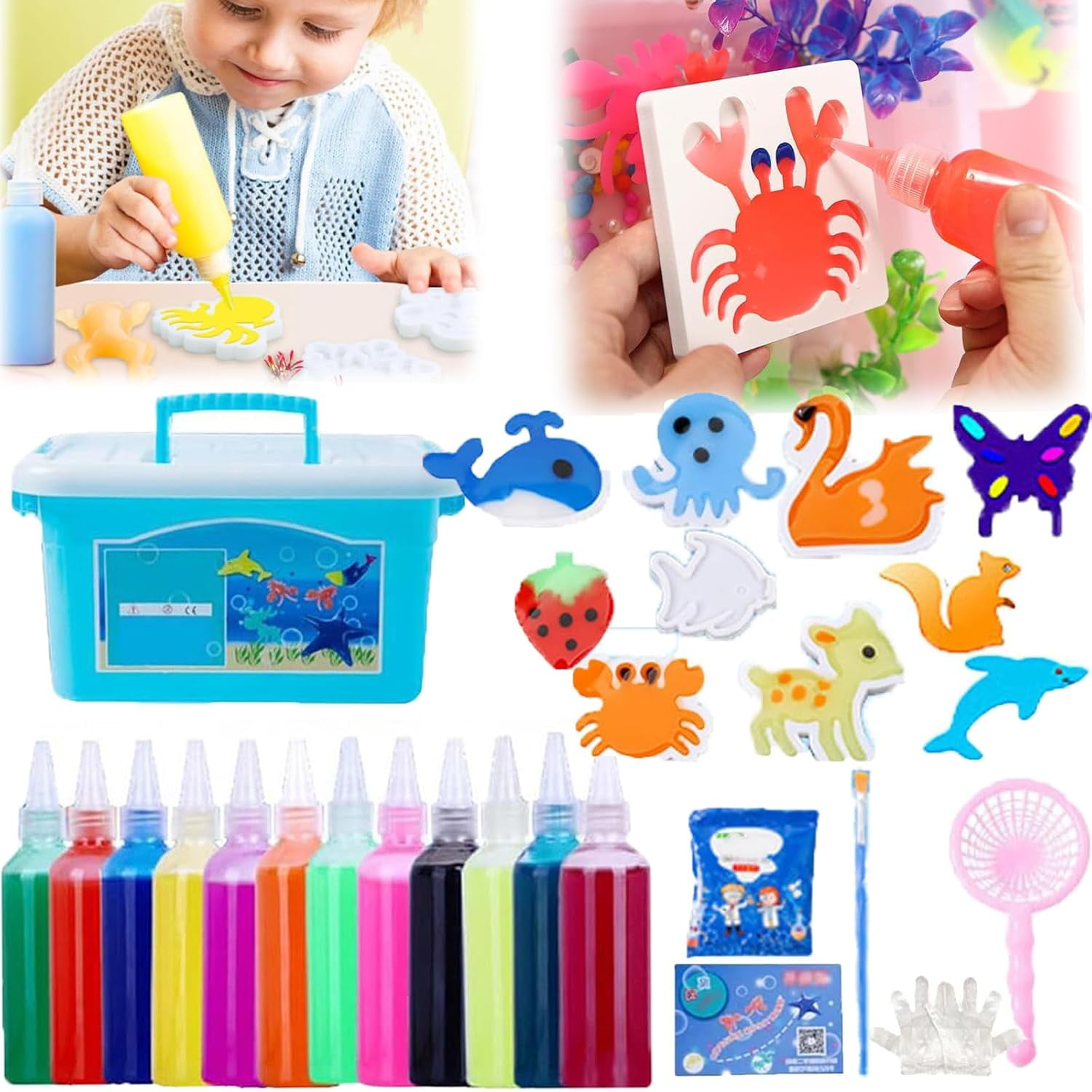 Magic Jelly Set,Magic Water Gel Kit,Magic Gel Water Pets,Aqua Water Gel ...