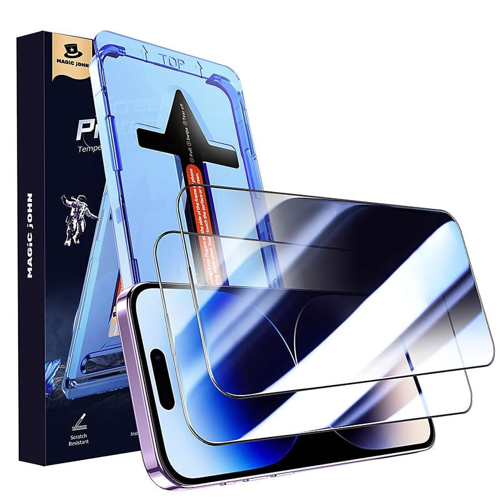 2-Pack Magic John iPhone 14 Pro Screen Protector - Privacy, Anti ...