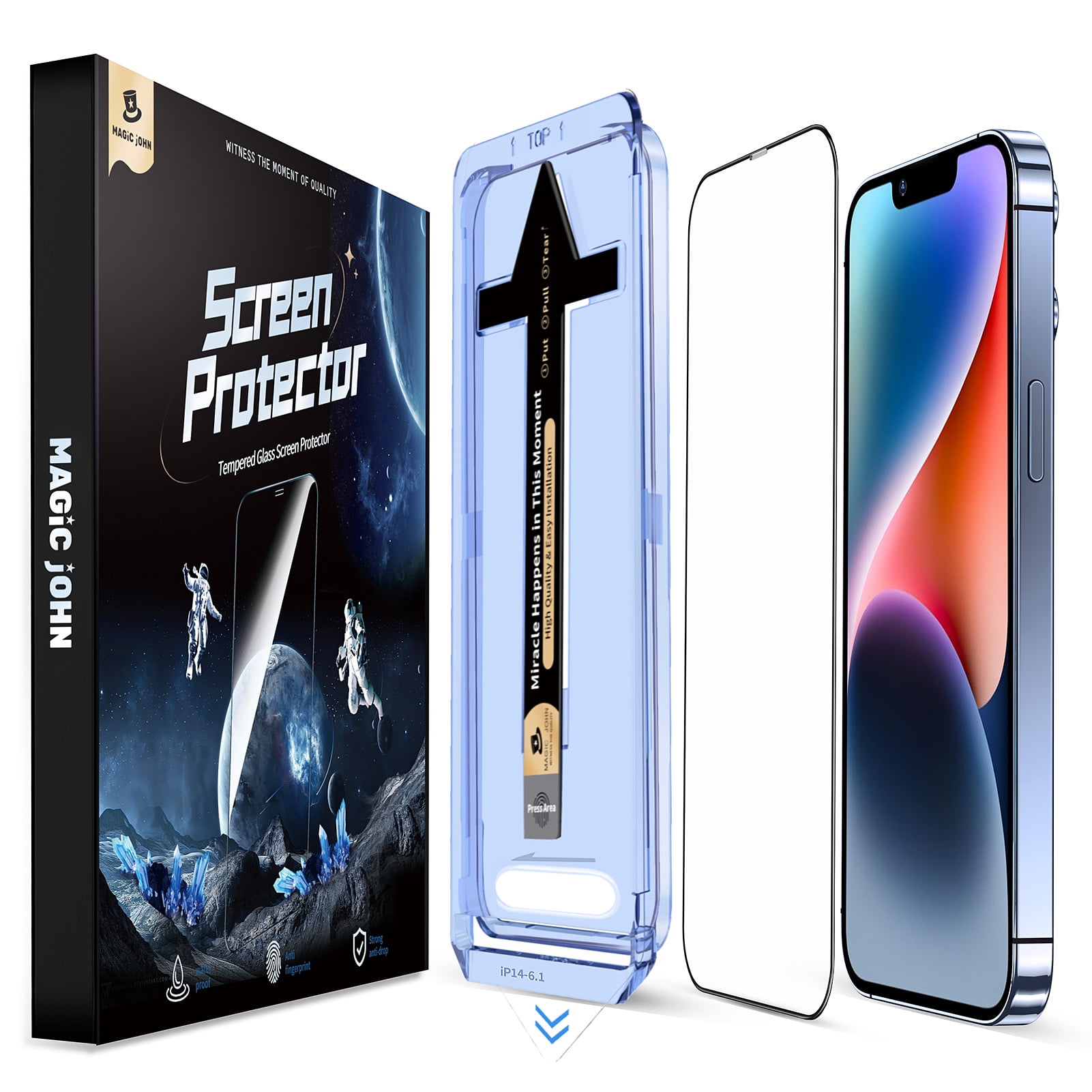 [2-Pack] Supershieldz for Orbic Wonder Tempered Glass Screen Protector ...