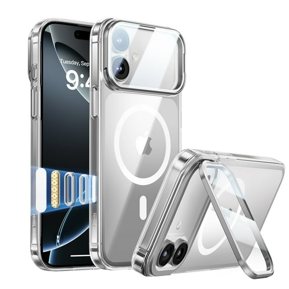Magic John Cell Phone Case for iPhone 17 with Kick Stand Camera Lens ...