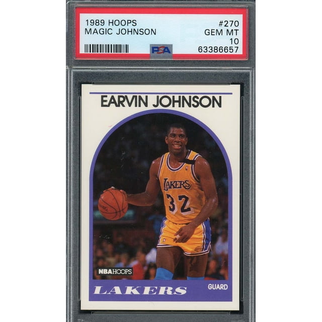 Magic Johnson 1989 Hoops Basketball Card #270 Graded PSA 10 - Walmart ...