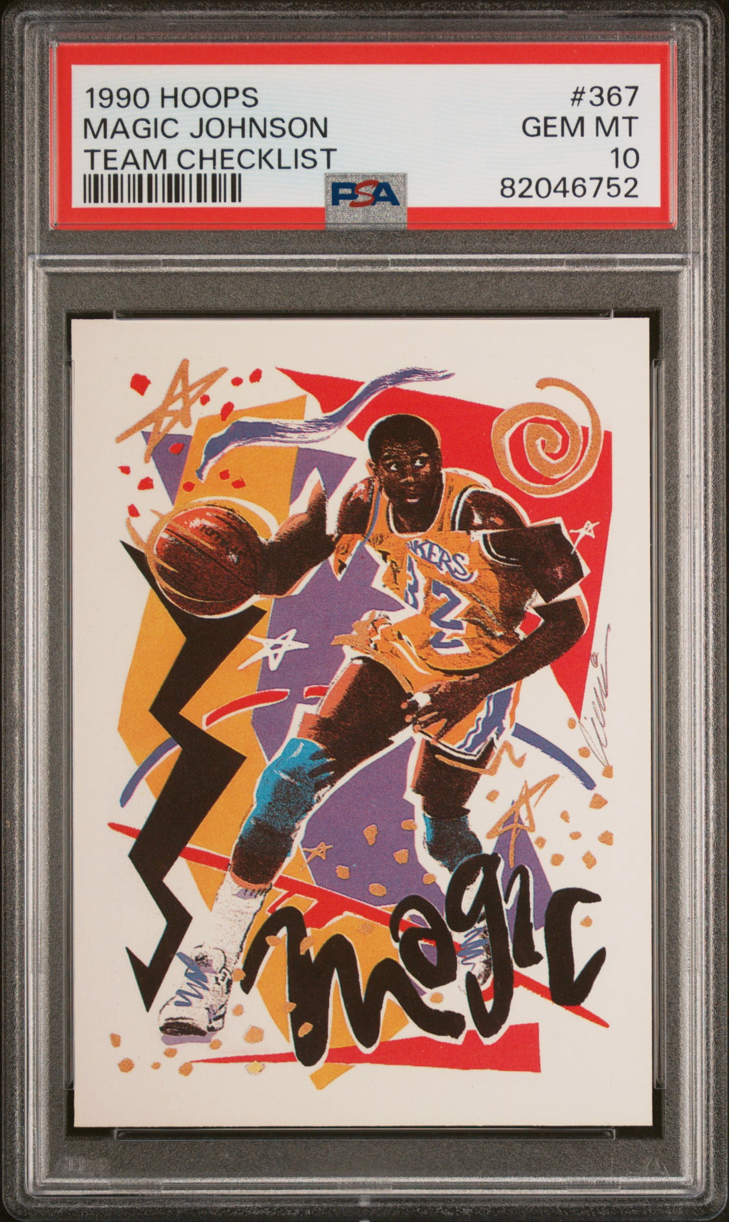 Magic Johnson 1990 Hoops Basketball Card #367 Graded PSA 10 - Walmart.com
