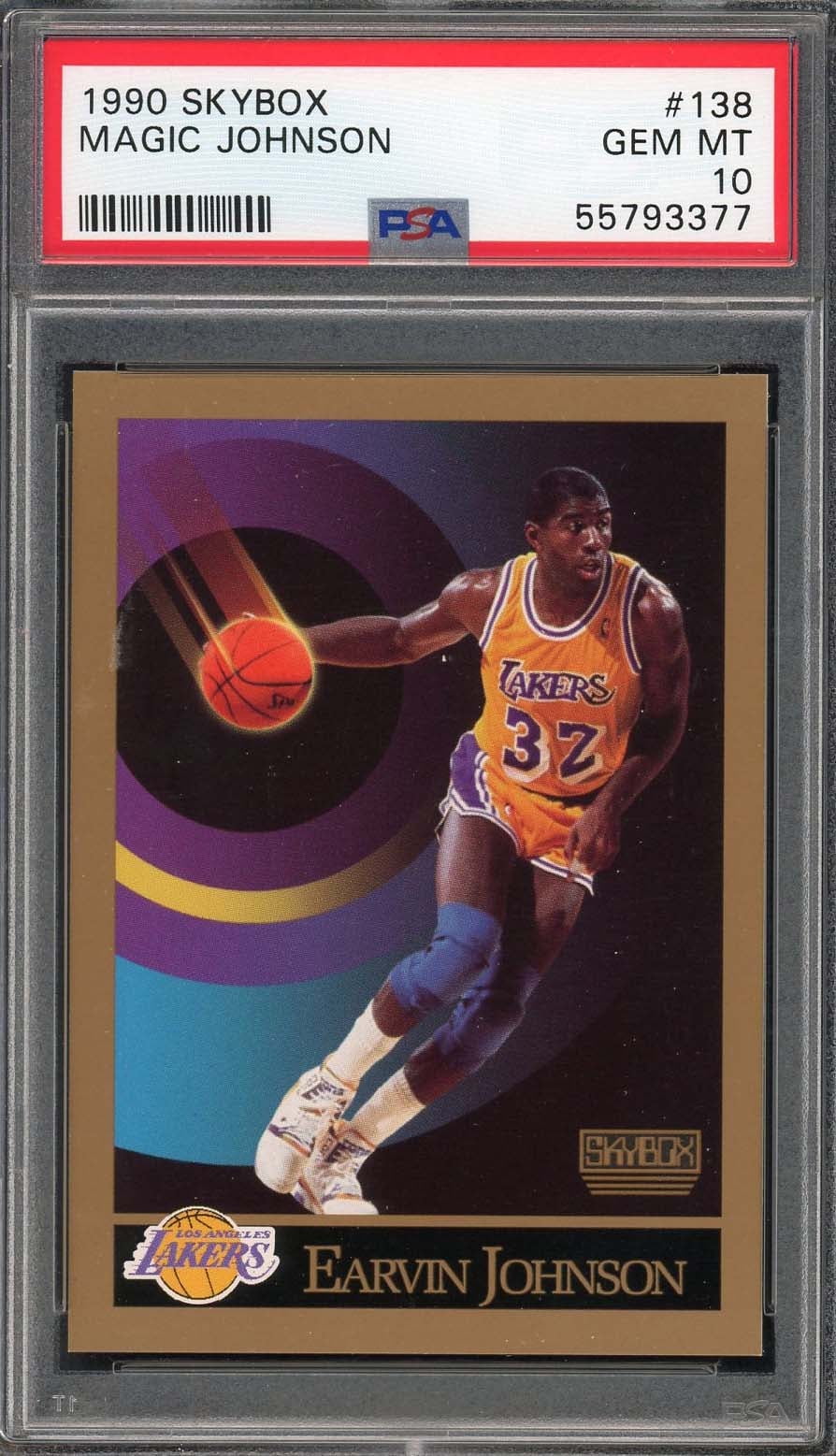 Magic Johnson 1990 Skybox Basketball Card #138 Graded PSA 10 - Walmart.com