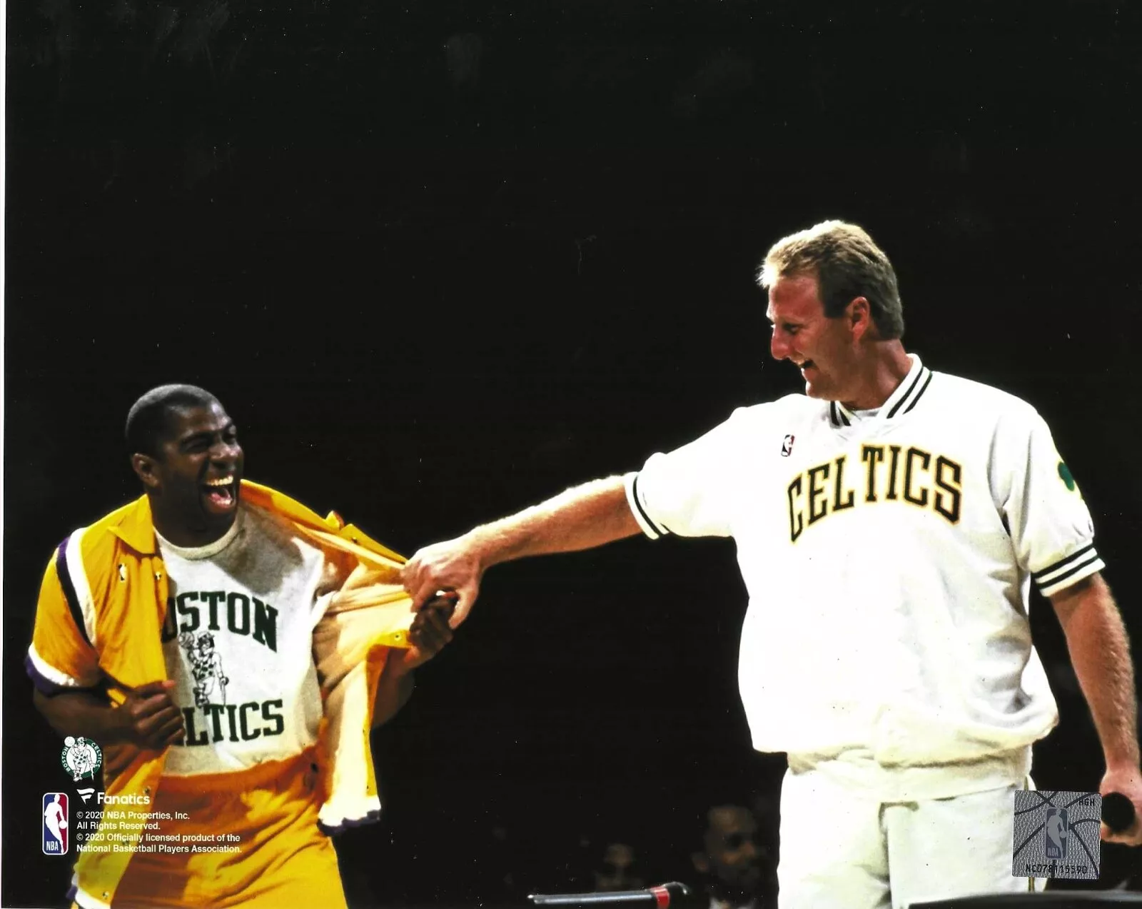 Magic Johnson & Larry Bird Boston Celtics Los Angeles Lakers Share a ...