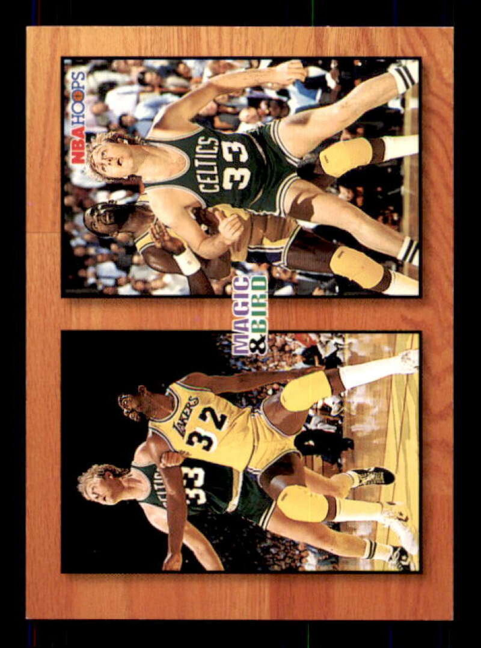 Magic Johnson/Larry Bird/Commemorative Card 1993-94 Hoops #MB1 ...