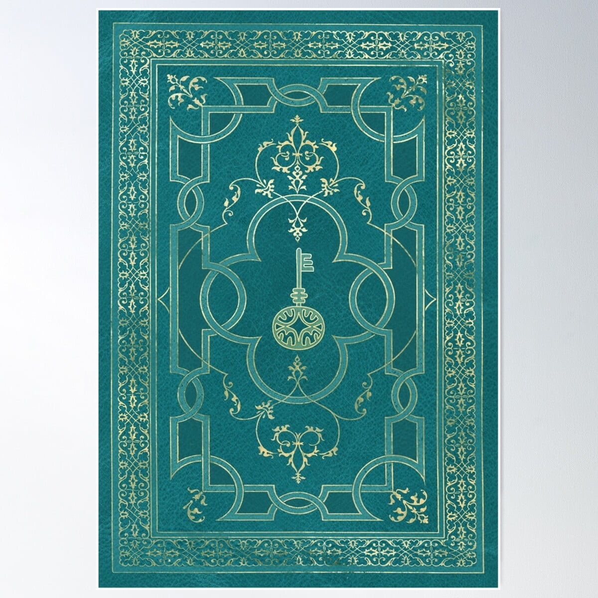 Magic Key Spell Book Poster Wall Art, Modern Wall Decor For Living Room ...