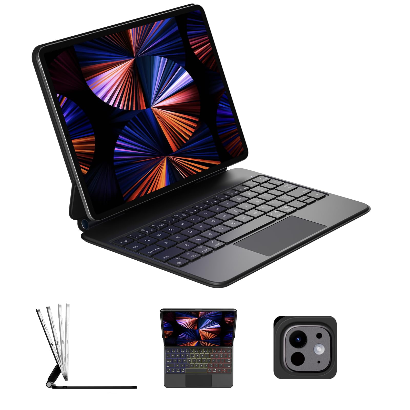 Magic Keyboard Case for iPad Air 11'' M2 2024 & iPad Pro 11'' 1st-4th ...